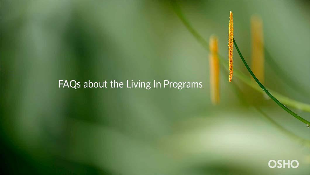 FAQs about the Living In Programs | OSHO – Transform Yourself through ...